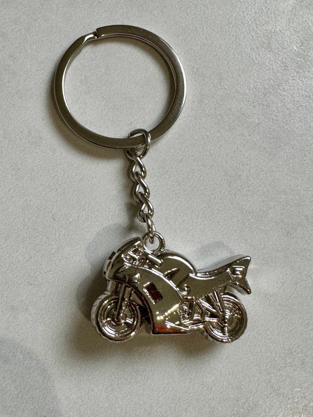 Motorbike Moto GP Style Superbike Bike Keyring Name Personalisation ...