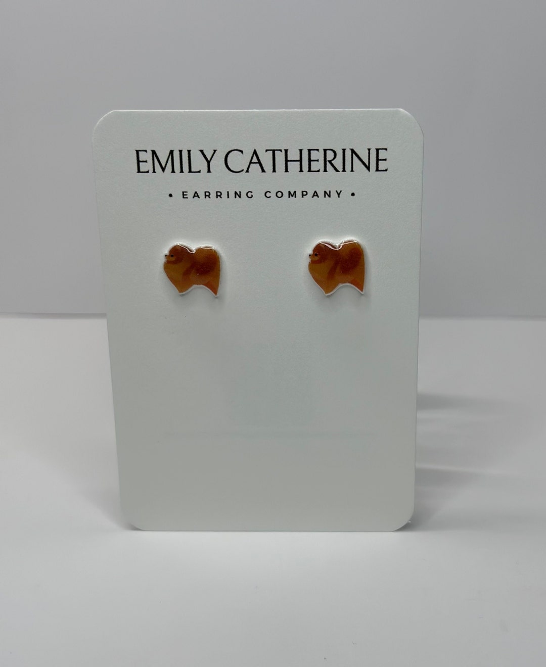 Pomeranian Stud Earrings, Pomeranian Earrings, Pomeranian Jewelry ...