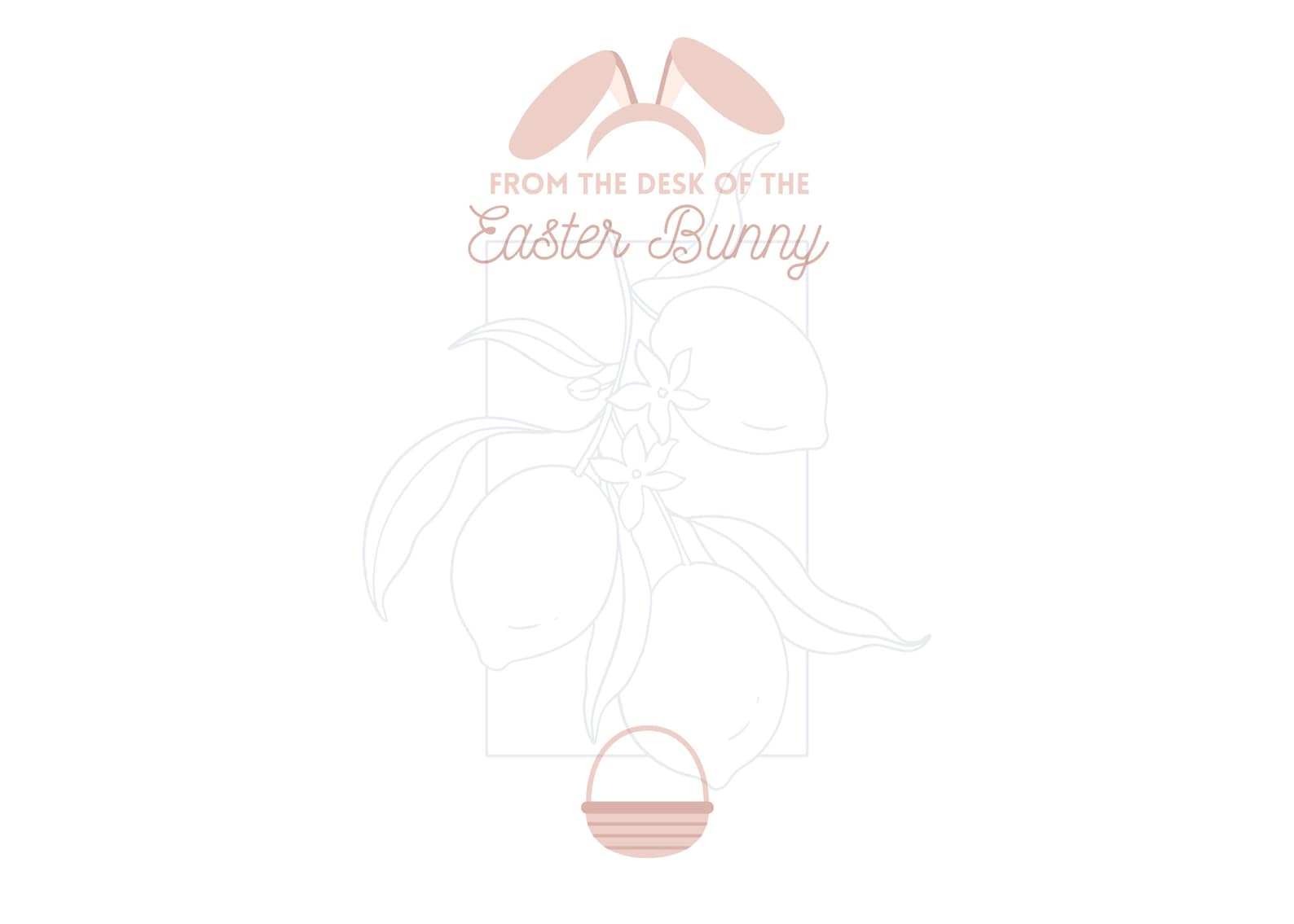 Easter Bunny Printable | Letter From the Easter Bunny | Easter Card ...