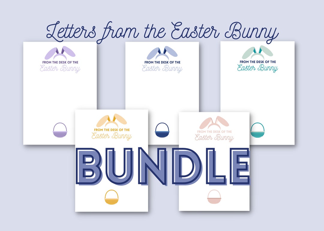 Easter Bunny Bundle | Letter From the Easter Bunny| Easter Card ...