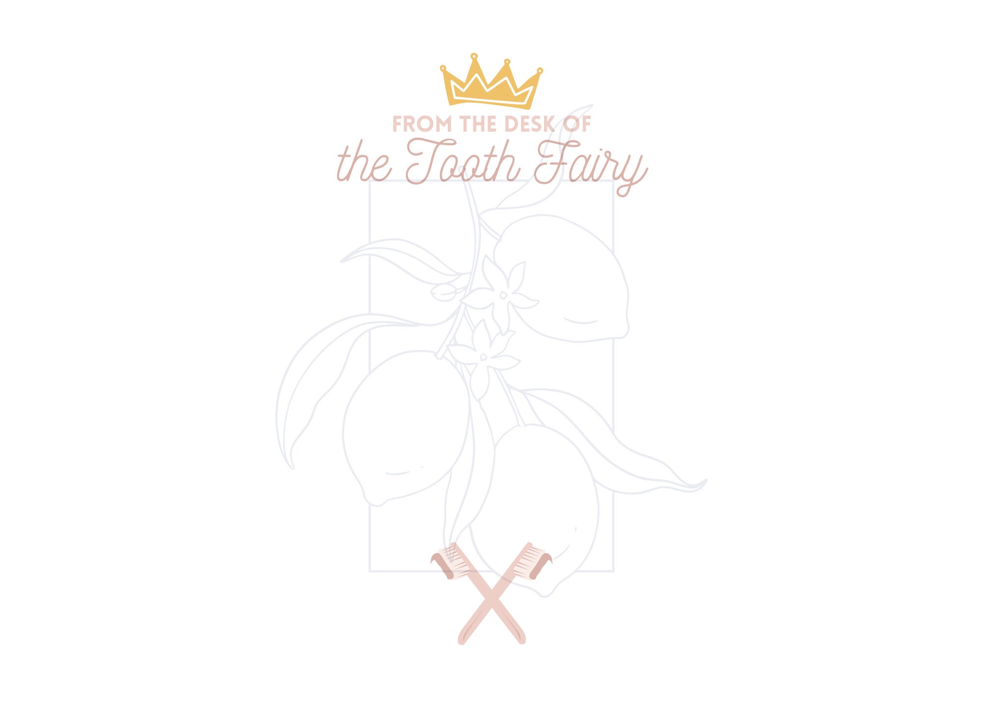 Tooth Fairy Letter | Canva Template | PDF Printable | From the Tooth ...