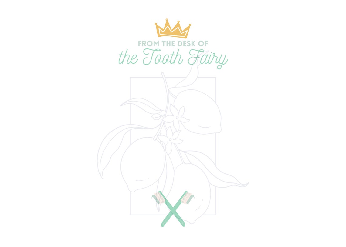 Tooth Fairy Letter | Canva Template | PDF Printable | From the Tooth ...