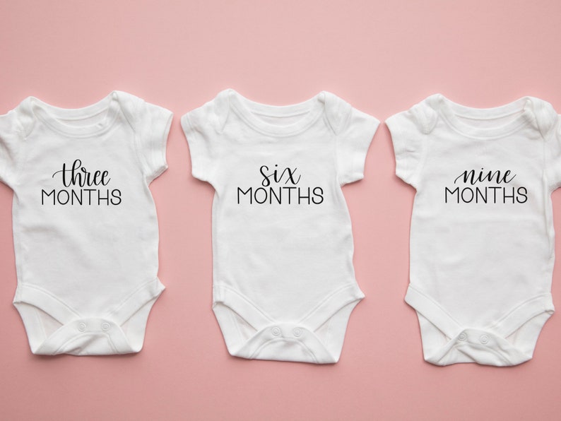 13 Baby Milestone SVG Bundle | PNG | DXF | Baby Gift | Baby Milestone ...