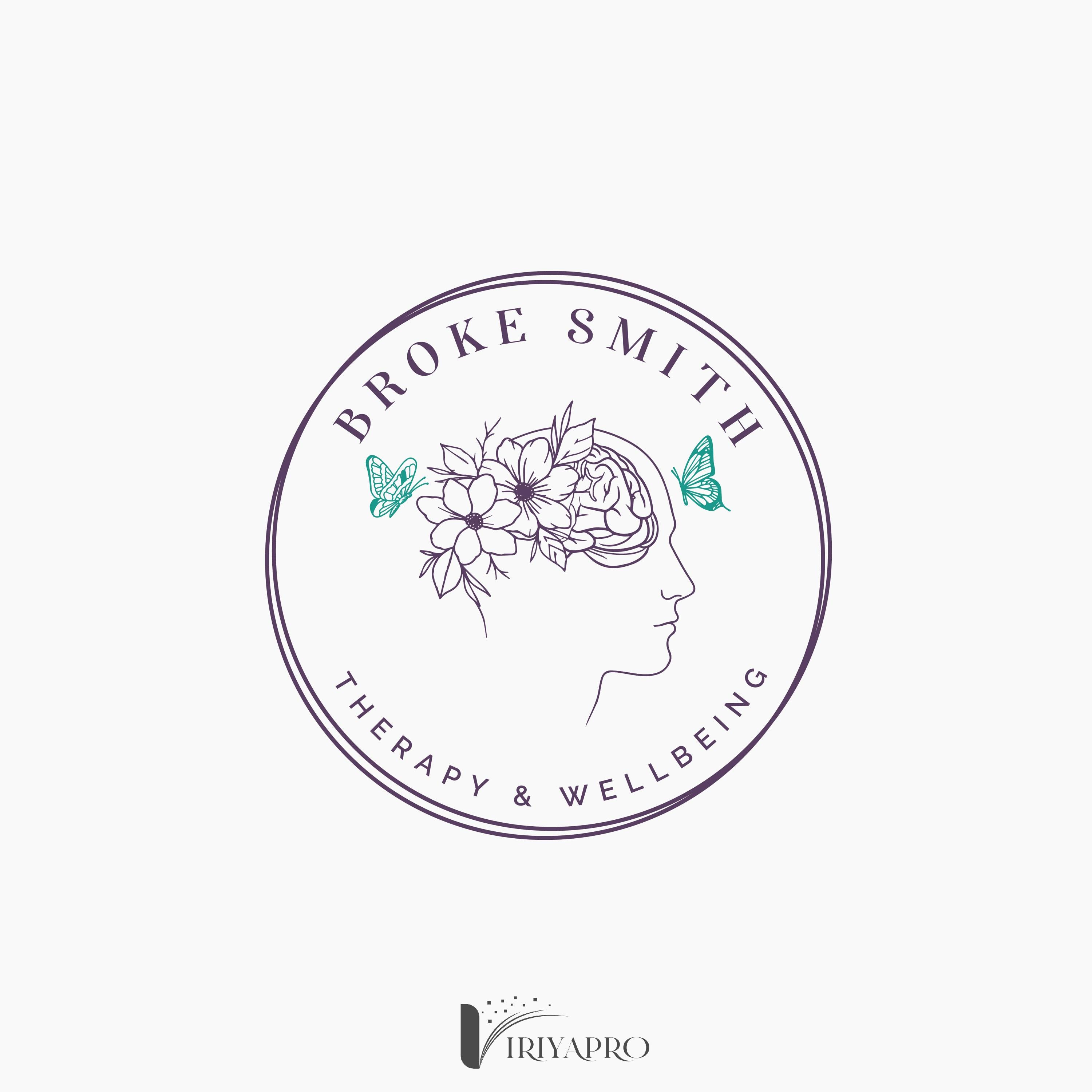 Therapist Premade Logo, Brain Logo, Psychologist Brain Logo Design ...