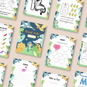 Busy Book Printable, Toddler Learning Binder, Preschool Activities ...