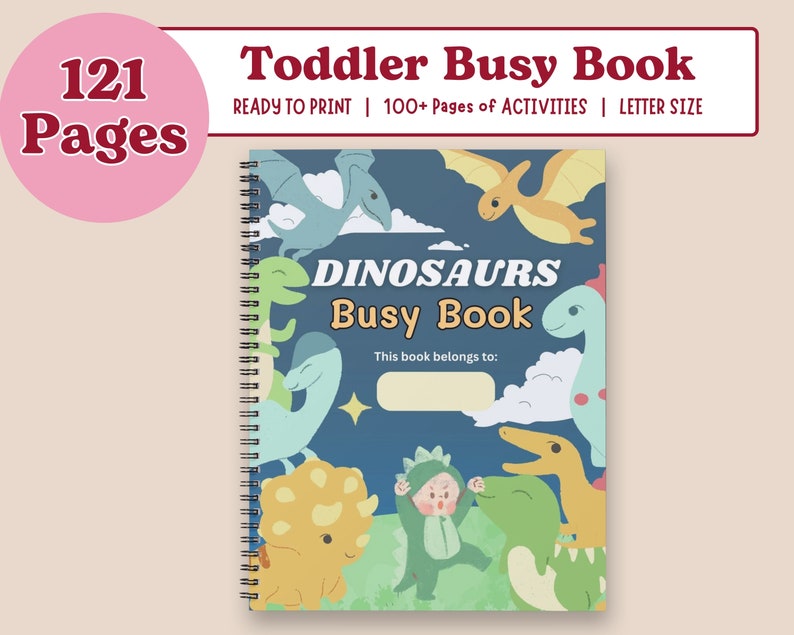 Busy Book Printable, Toddler Learning Binder, Preschool Activities ...