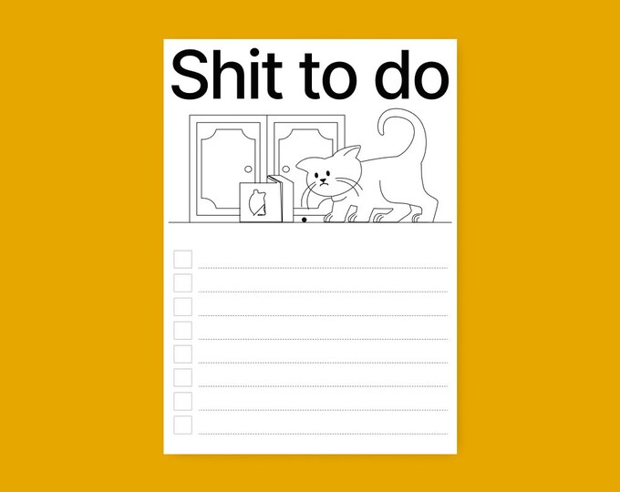 Funny Duck to Do List, Printable, Digital Product, Humorous Stationery ...