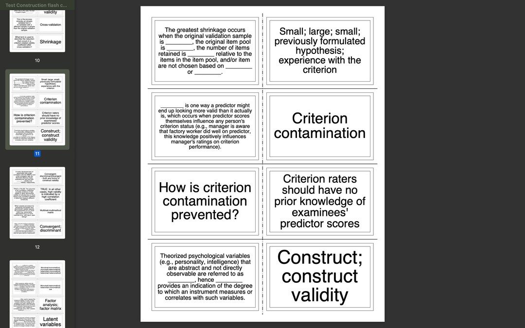 EPPP Test Construction Flash Cards - Etsy