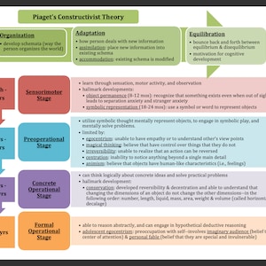 EPPP Developmental and Learning Psychology Visual Guide - Etsy