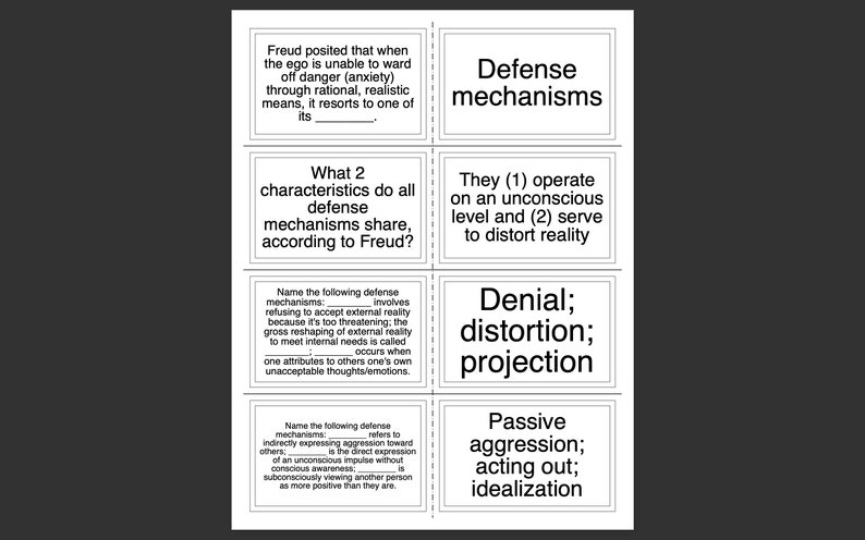 EPPP- Clinical Psychology Flash Cards - Etsy