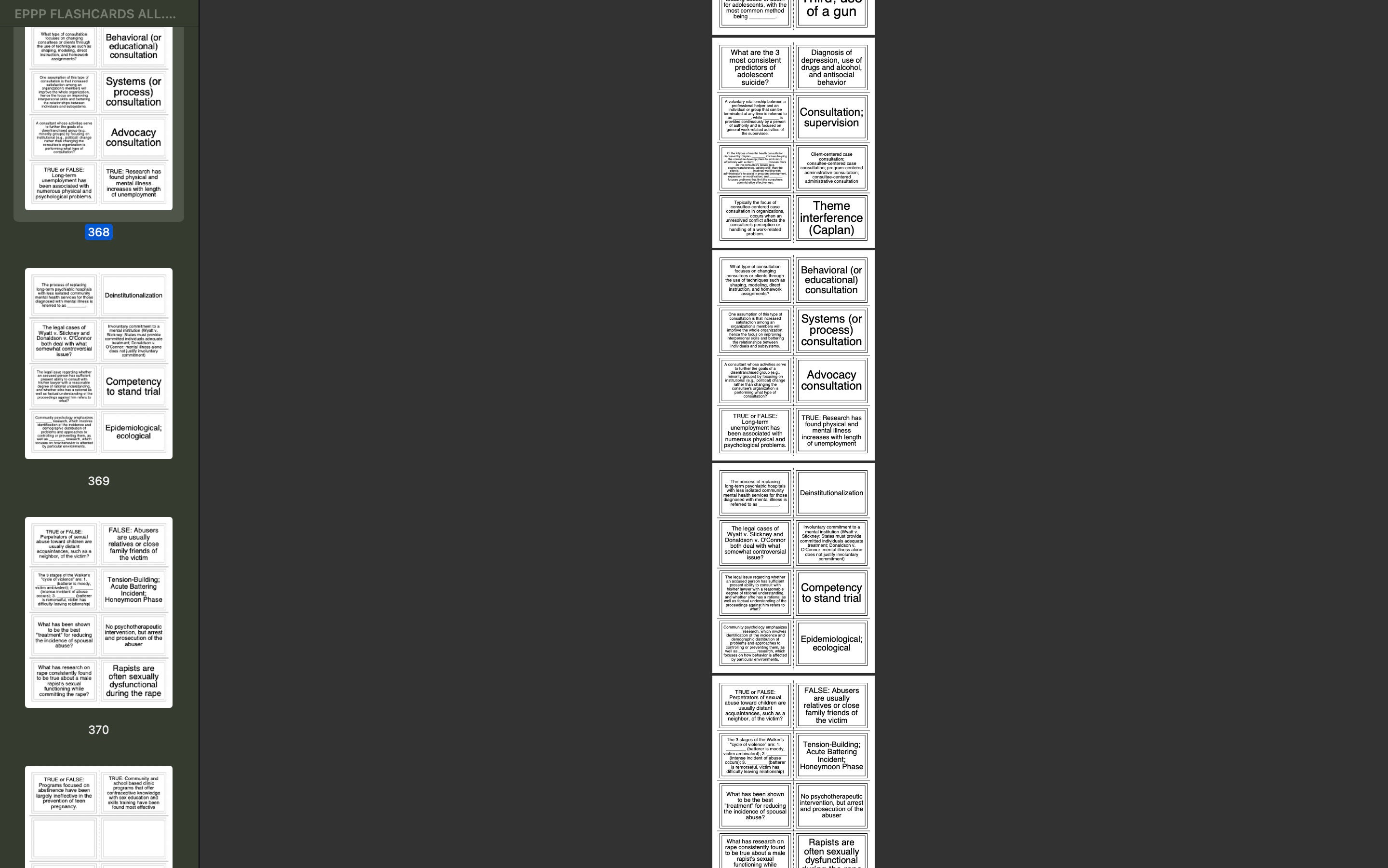 Complete Flash Card Set - EPPP - Etsy