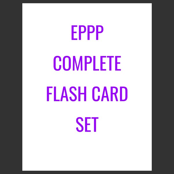 Set of Flash Cards - Etsy