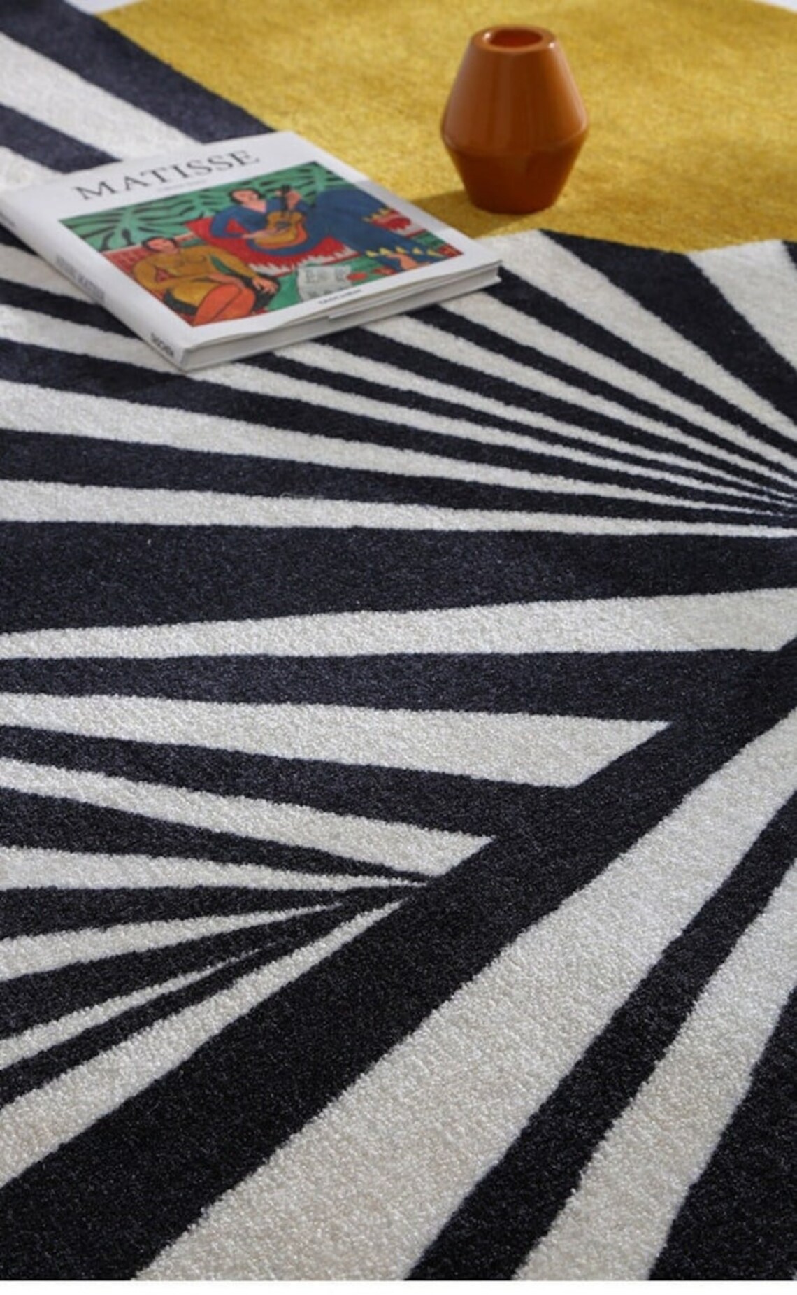 Irregular Shaped Custom Throw Rug Illusion Pattern Hand-tufted Area Rug ...