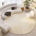 Modern Style Round Decorative Rugs / Neutral Tone Large Carpet ...