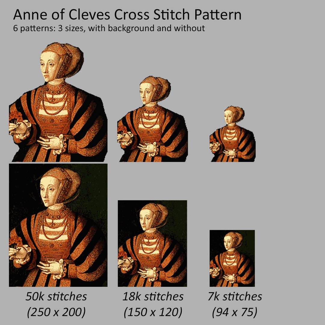 Anne of Cleves Cross Stitch Pattern - Etsy
