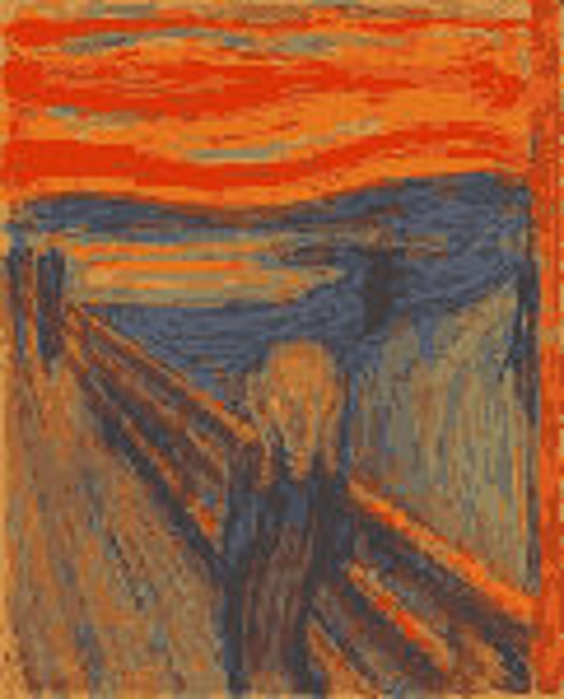 Scream Cross Stitch Pattern - Etsy