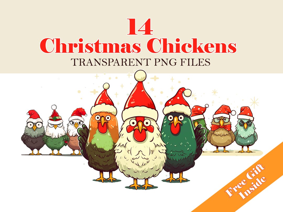 Chicken Christmas Light PNG Farm Animal Christmas PNG Funny - Etsy