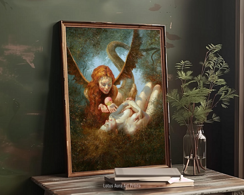 Lilith and Eve,by Yuri Klapouh,mythological Lilith Print,gothic Dark ...
