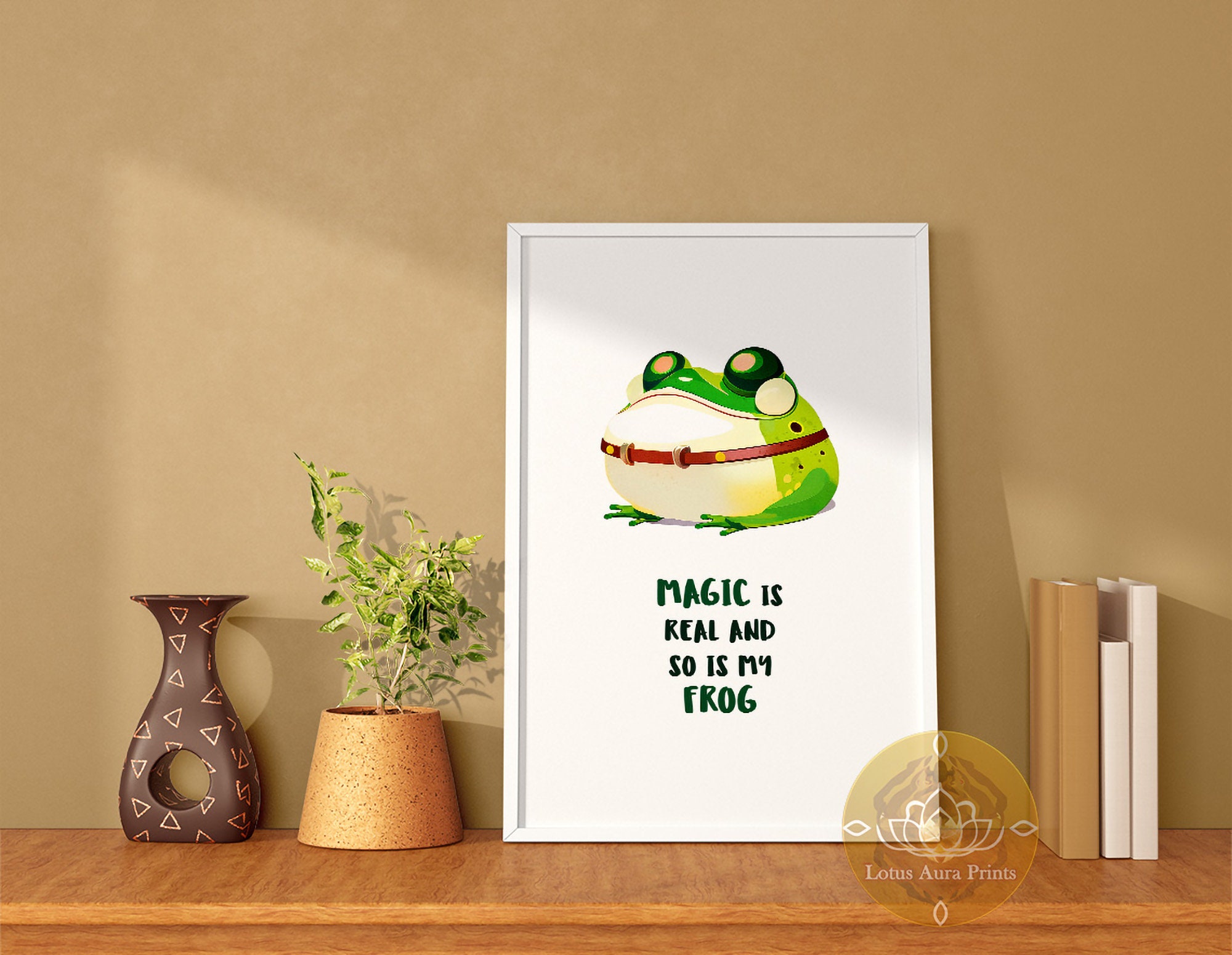 Magic is Real so is My Frog Printable Art, DIGITAL DOWNLOAD, Quote ...