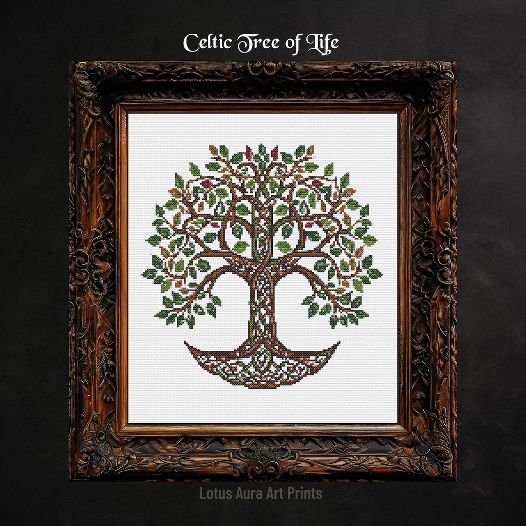 Celtic Tree of Life Cross Stitch Pattern Celtic-inspired Crafts and ...