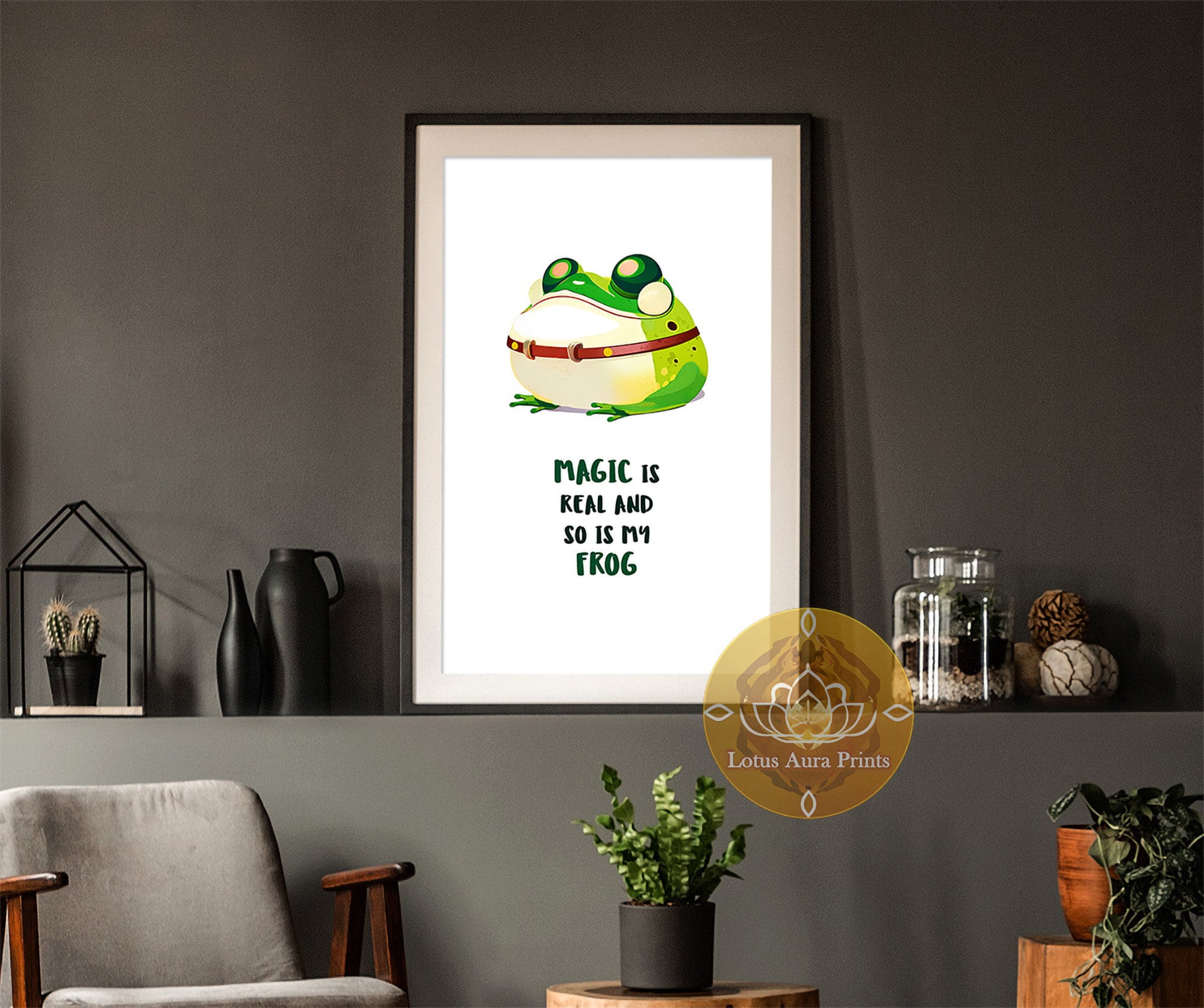Magic is Real so is My Frog Printable Art, DIGITAL DOWNLOAD, Quote ...