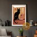 Le Chat Noir Poster, Black Cat Wall Art, Chat Noir Print, Vintage ...