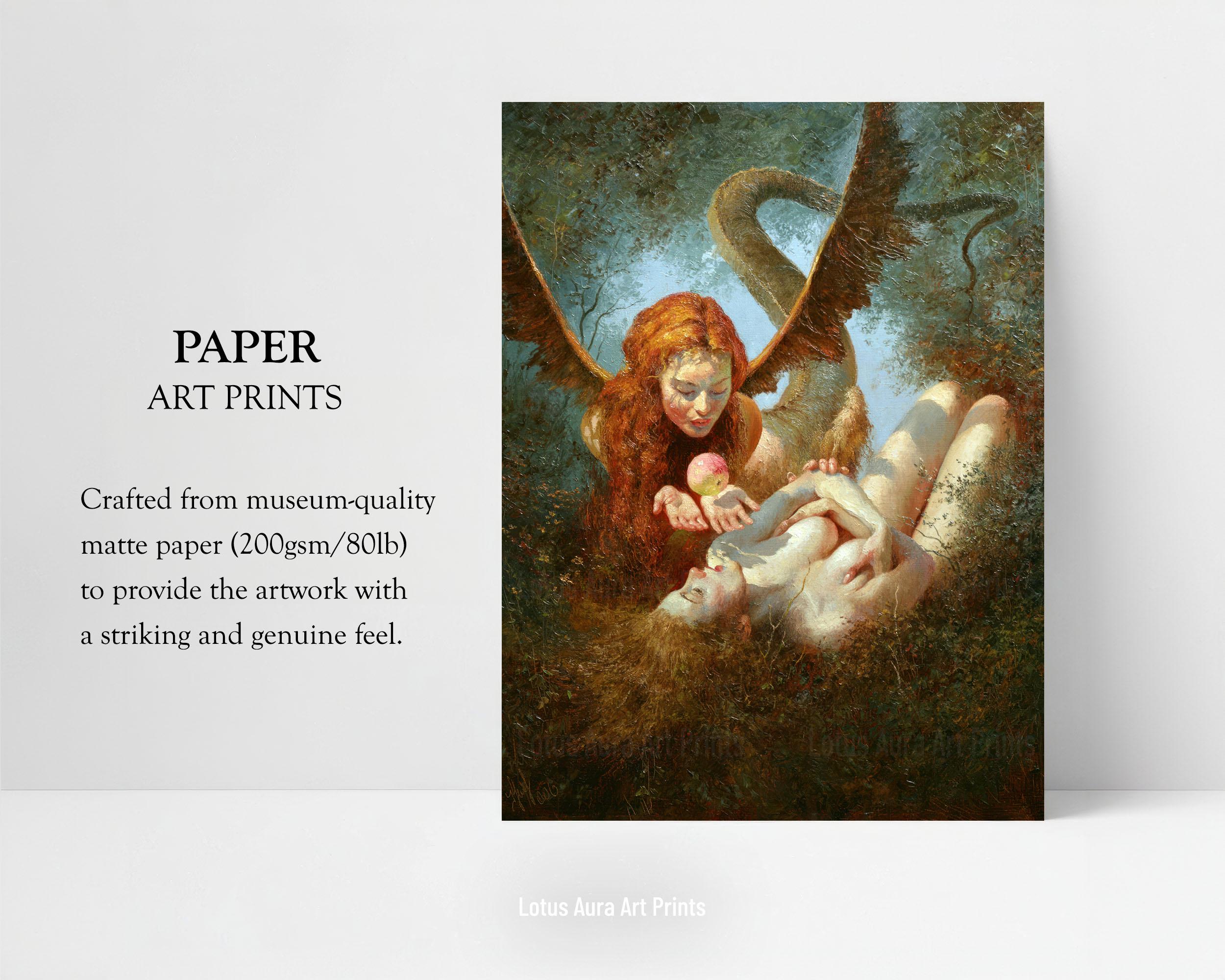 Lilith and Eve,by Yuri Klapouh,mythological Lilith Print,gothic Dark ...