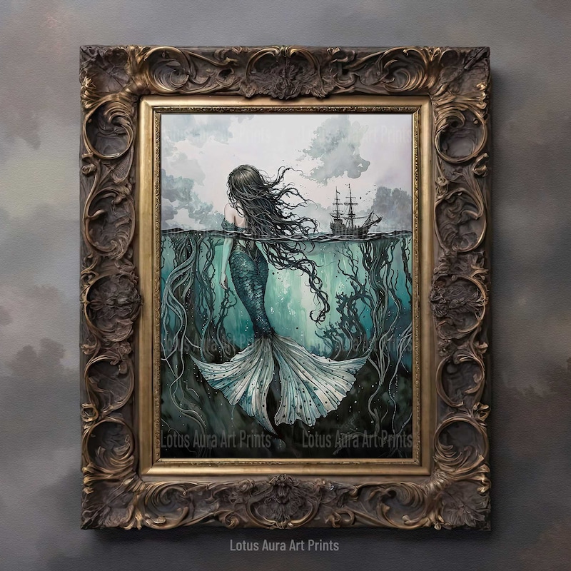 Dark Rustic Mermaid - Etsy UK