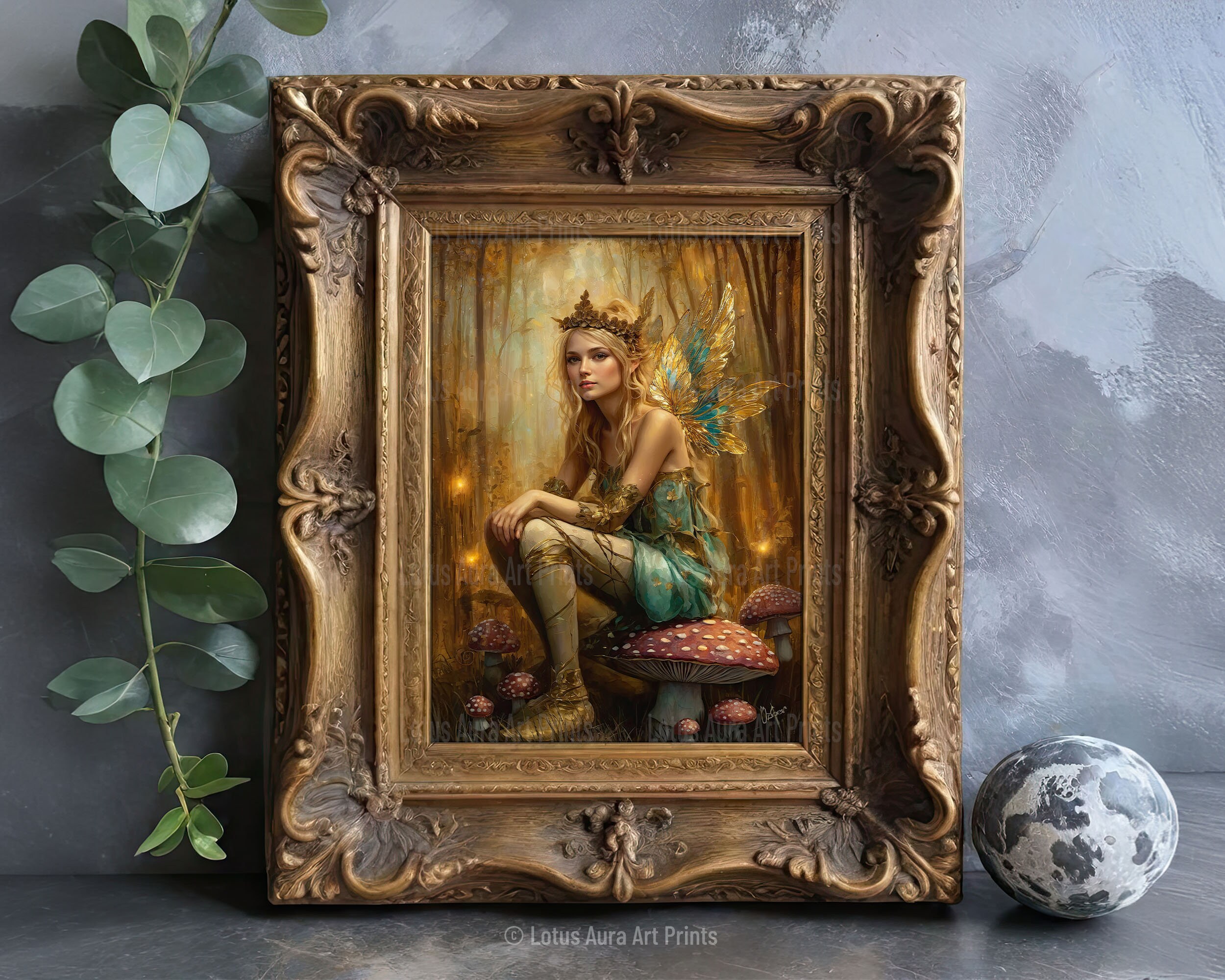 Whimsical Fairy Art Print, 'shadows Depart', Fantasy Cottagecore ...