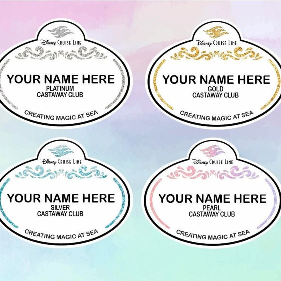 DCL Name Tag, Disney Cruise Magnet, Cast Member Name Tag Magnet, Old ...
