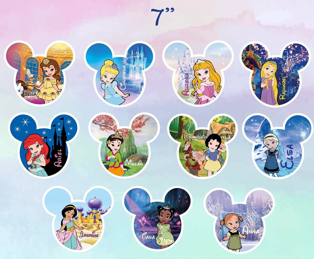 Princess Magnets Rapunzel Magnets Belle Magnets Disney - Etsy