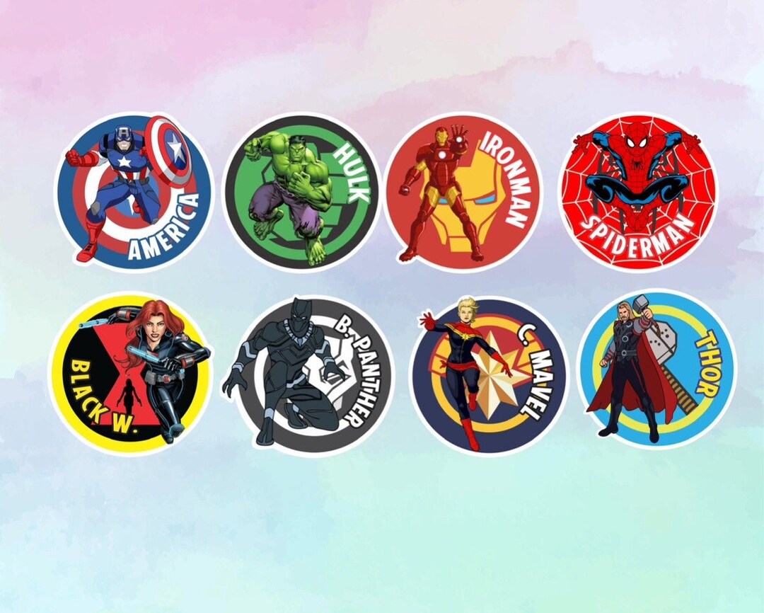 Avengers Magnets, Marvel Day at Sea Adventure Magnets, Superheroes ...