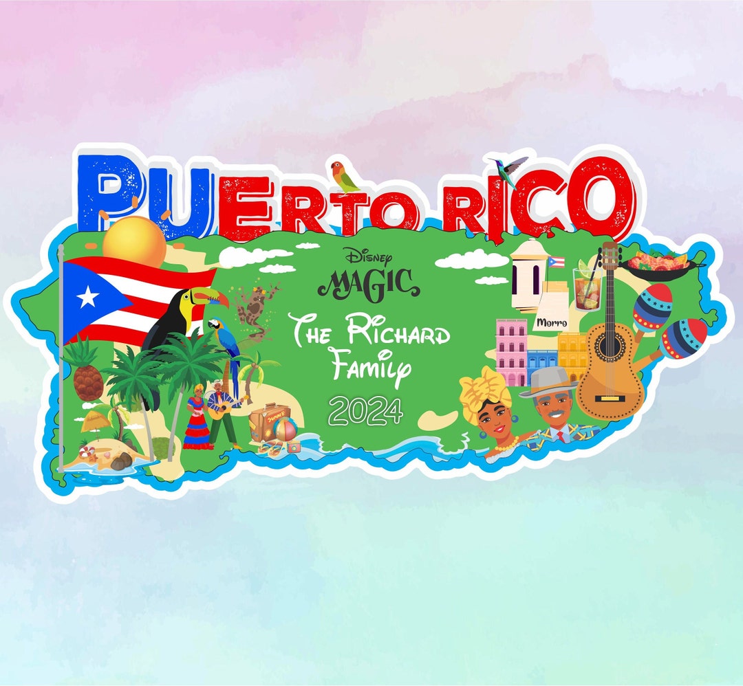 Puerto Rico Magnet, La Isla Del Encanto Magnet, Disney Cruise Door ...