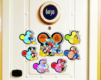 Mickey and Friends Cruise Adoorable Door Magnets - Etsy