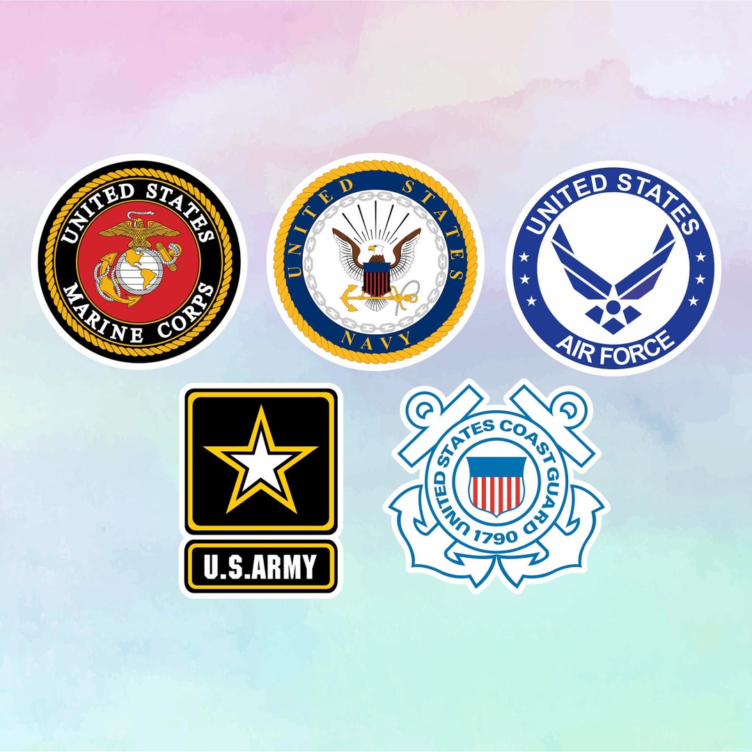 Military Branches Logo Magnet, Military Magnet, Military Emblem Magnet ...