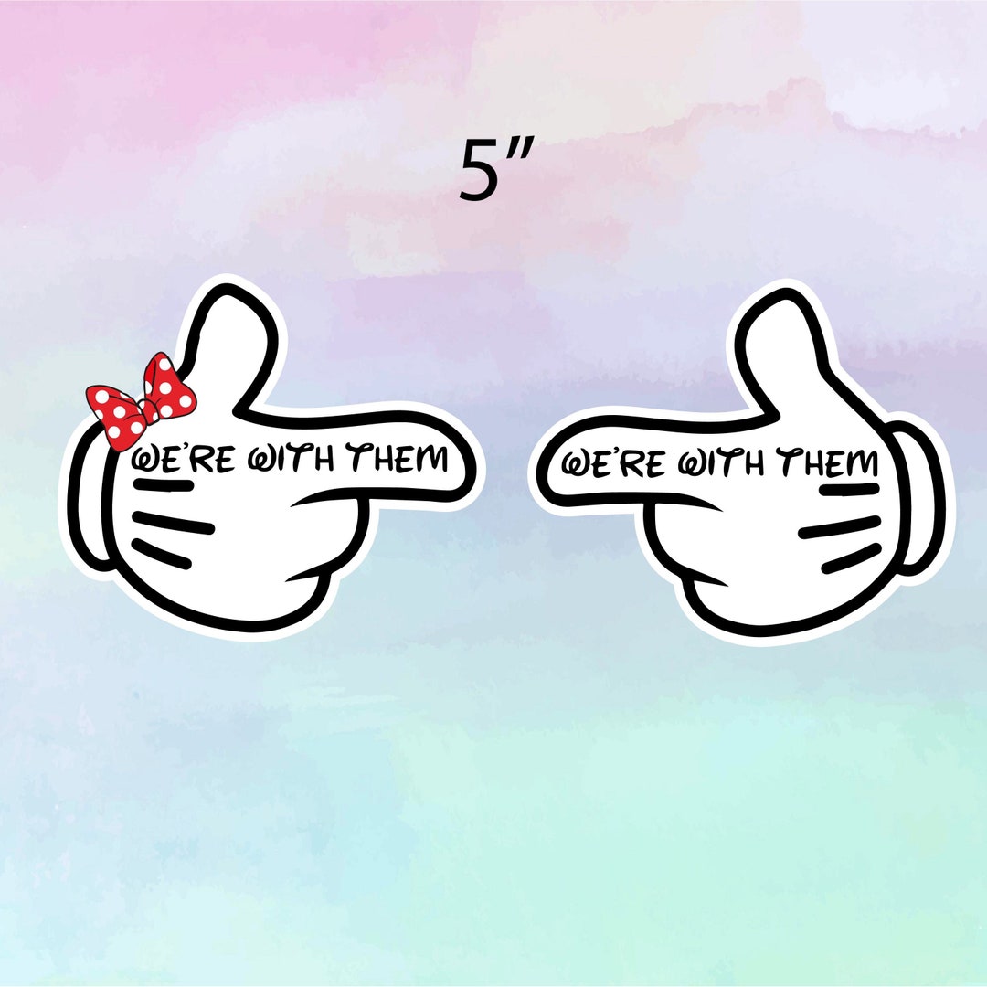 We’re With Them, Connecting Staterooms, Mickeys Hand Magnet, Disney ...