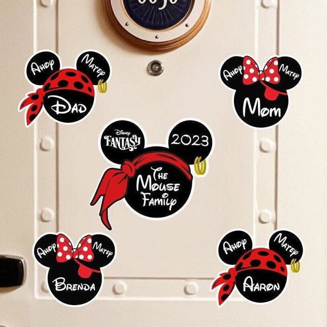 Pirate Night Magnet Pirate Family Magnet Ahoy Matey - Etsy