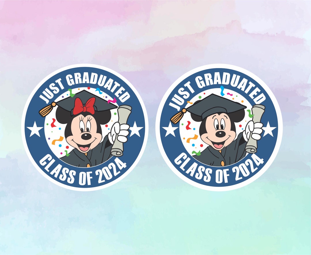 Mickey Minnie Graduation Magnet, Prom Magnet, Senior 2025, Class of ...