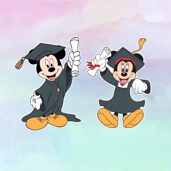 Mickey Graduation - Etsy