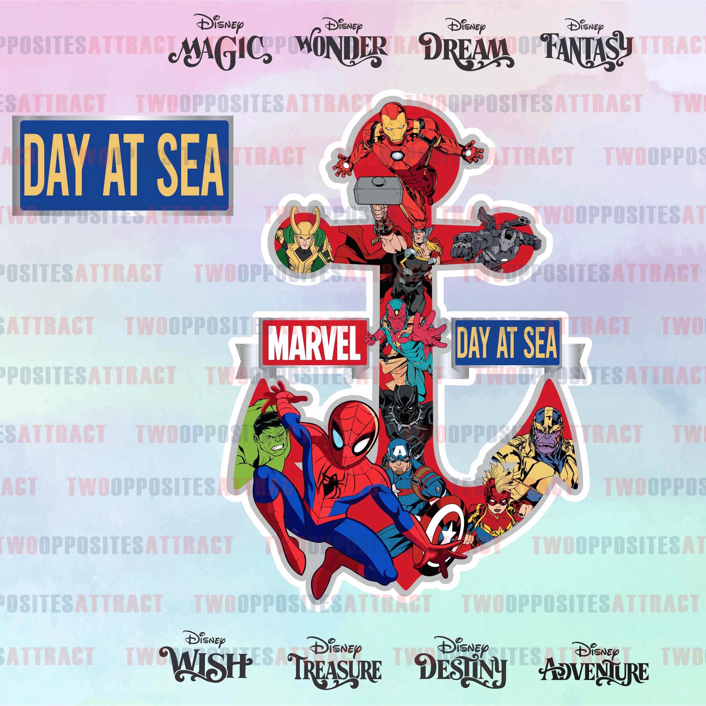 Avengers Assembly Magnets, Marvel Day at Sea Adventure Magnets ...