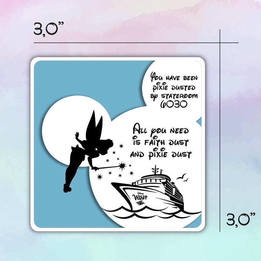 Tinkerbell Fish Extenders, Disney Cruise Door Magnet, Sailing Gift ...