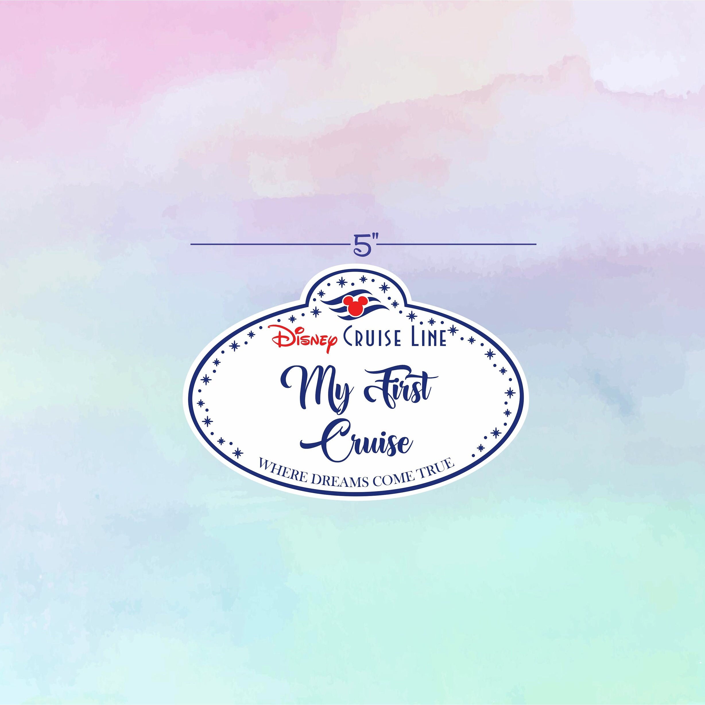 DCL Old Name Tag, Disney Cruise Magnet, Cast Member Name Tag Magnet ...