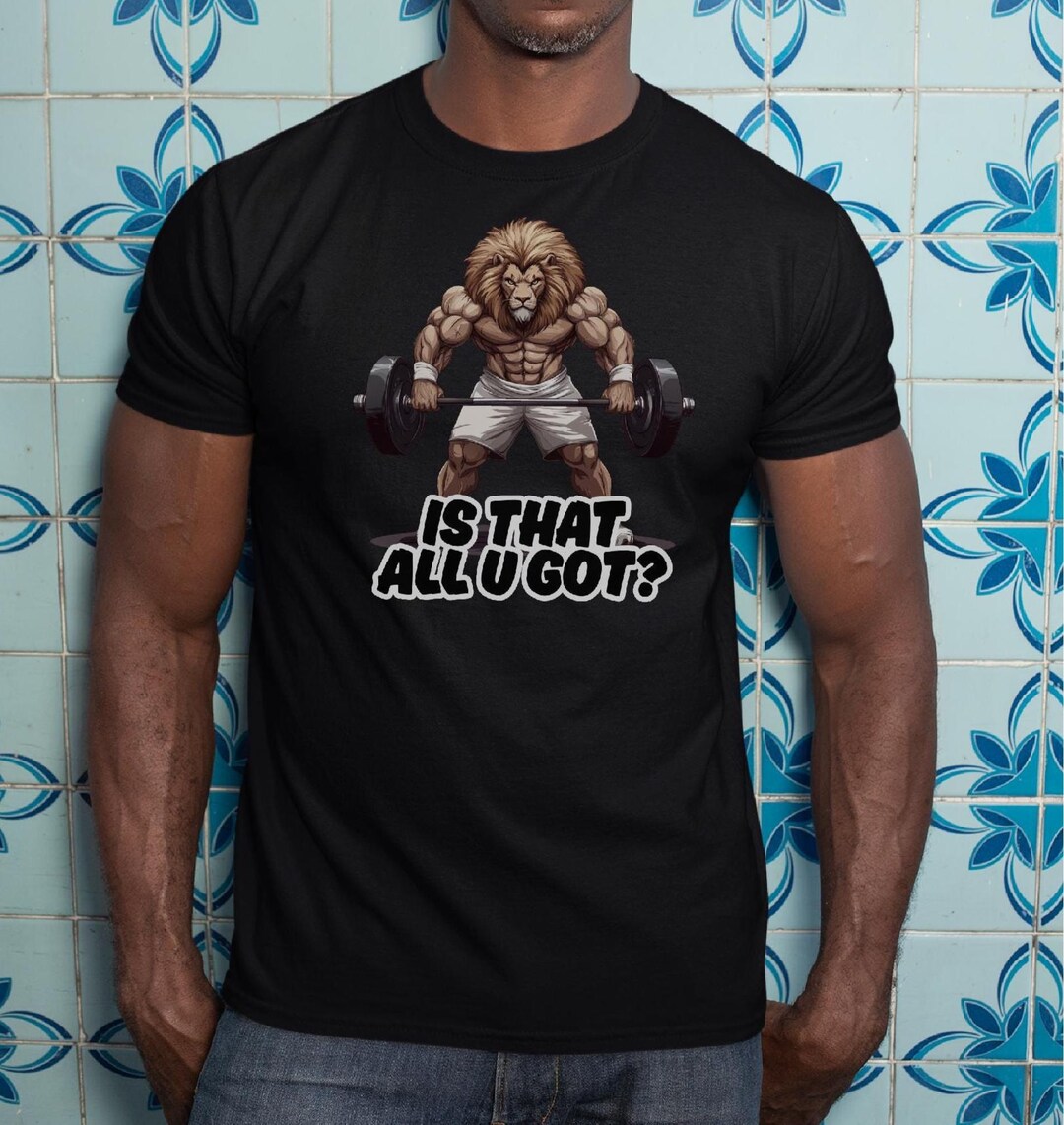 Weightlifting Lion Gym T-shirt – Beast Mode Workout Tee | Alpha Lion ...
