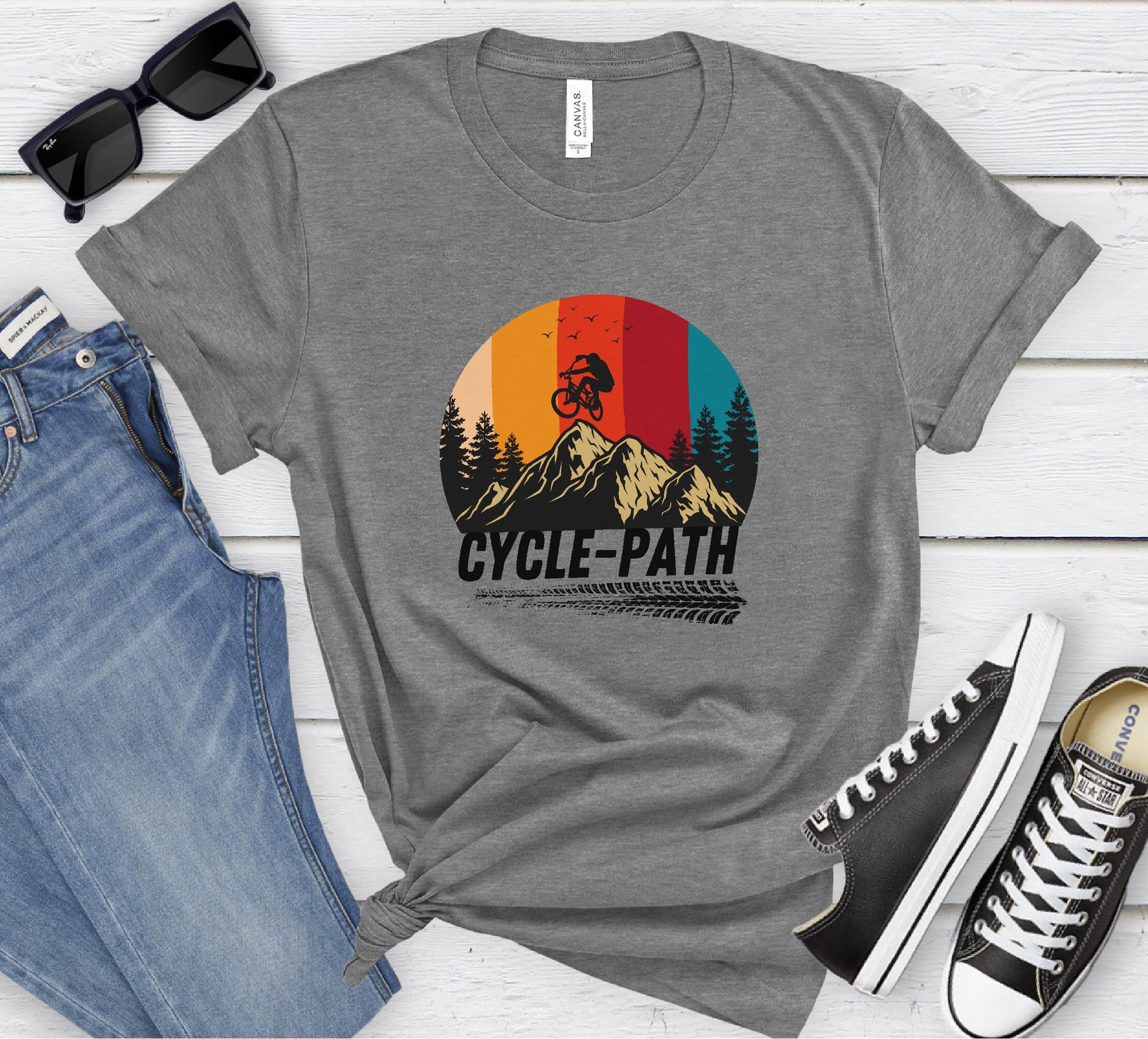 Mountain Biker T-shirt Gift for Adventure Apparel - Etsy