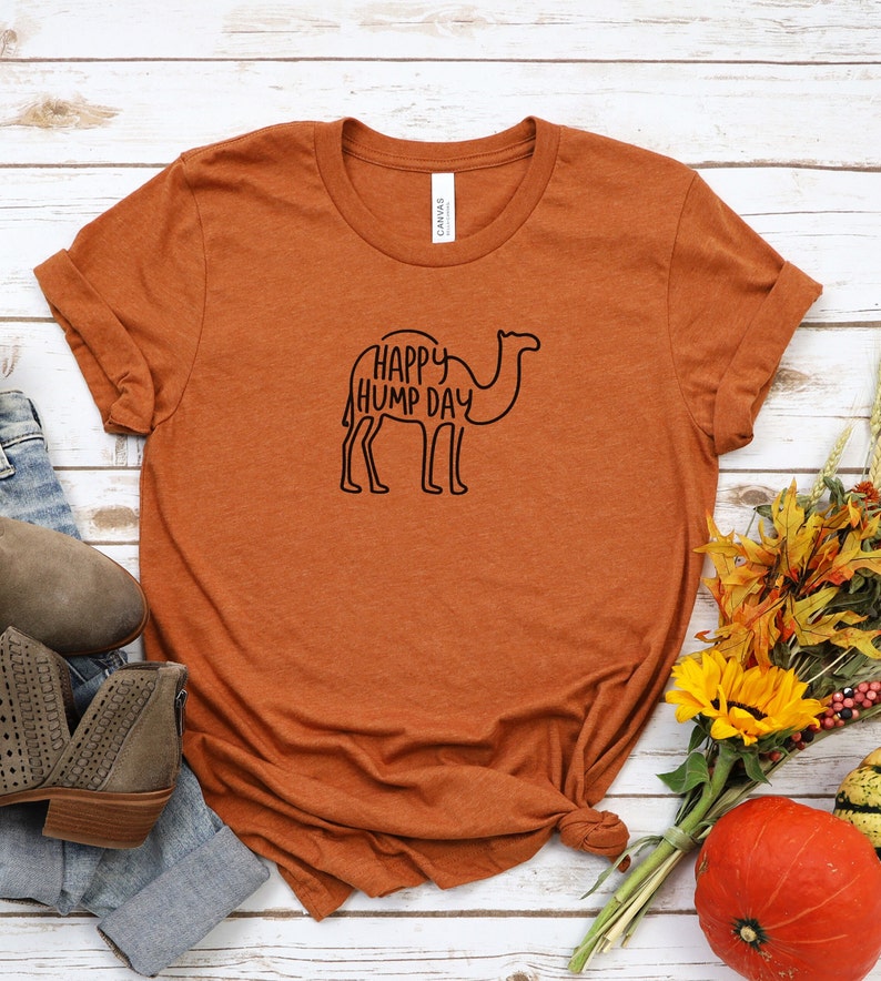 Happy Hump Day Unisex Minimalist T-shirt Gift Camel Design Tshirt for ...