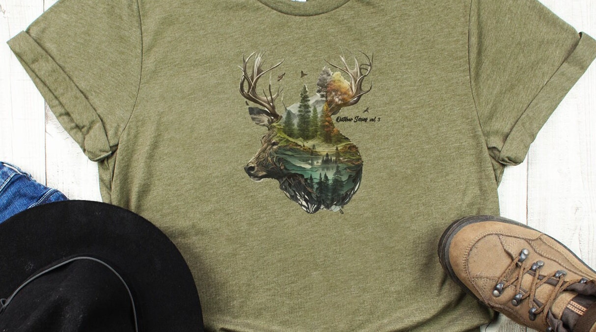 Outdoor Vol. Series 3 Dear Edition. Wilderness Deer Design. - Etsy