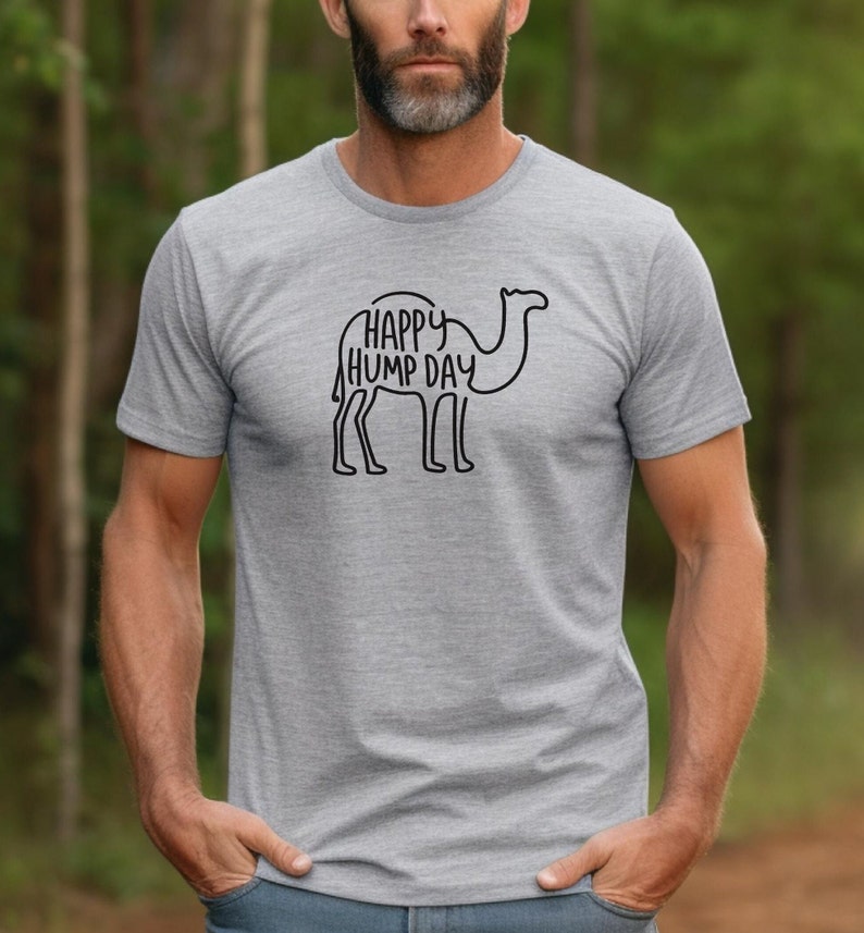 Happy Hump Day Unisex Minimalist T-shirt Gift Camel Design Tshirt for ...