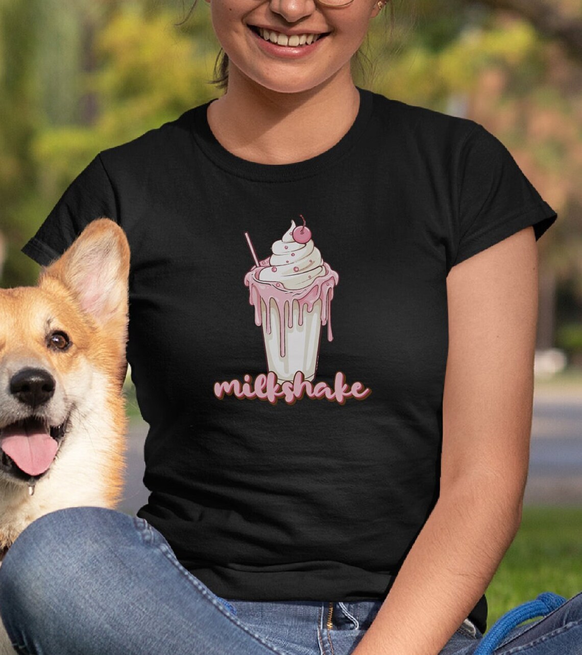 Milkshake T-shirt Gift for Her Dessert Lovers Ice Cream Tshirt - Etsy