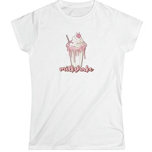 Milkshake T-shirt Gift for Her Dessert Lovers Ice Cream Tshirt - Etsy