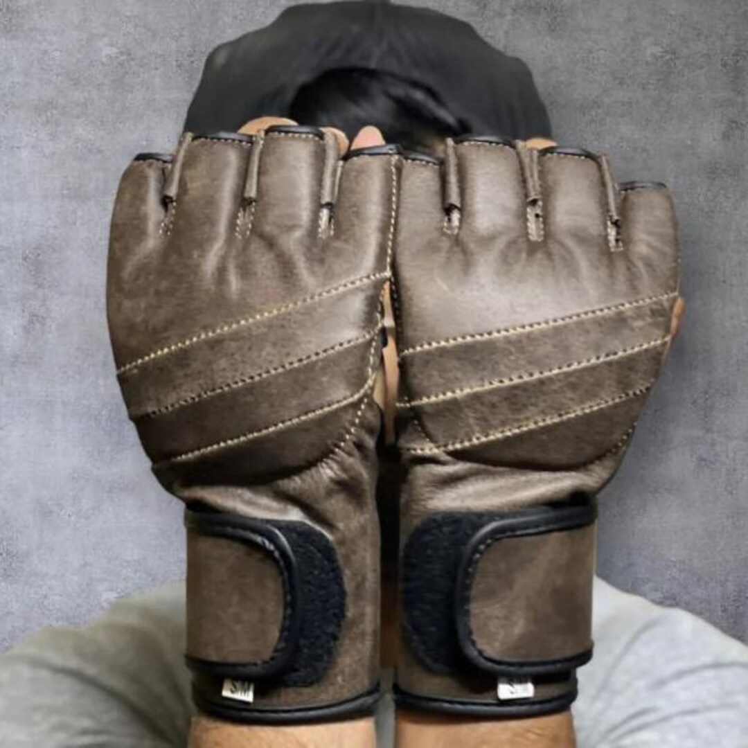 Vintage Leather Grappling Gloves, UFC Gloves, Premium Combat Sports ...